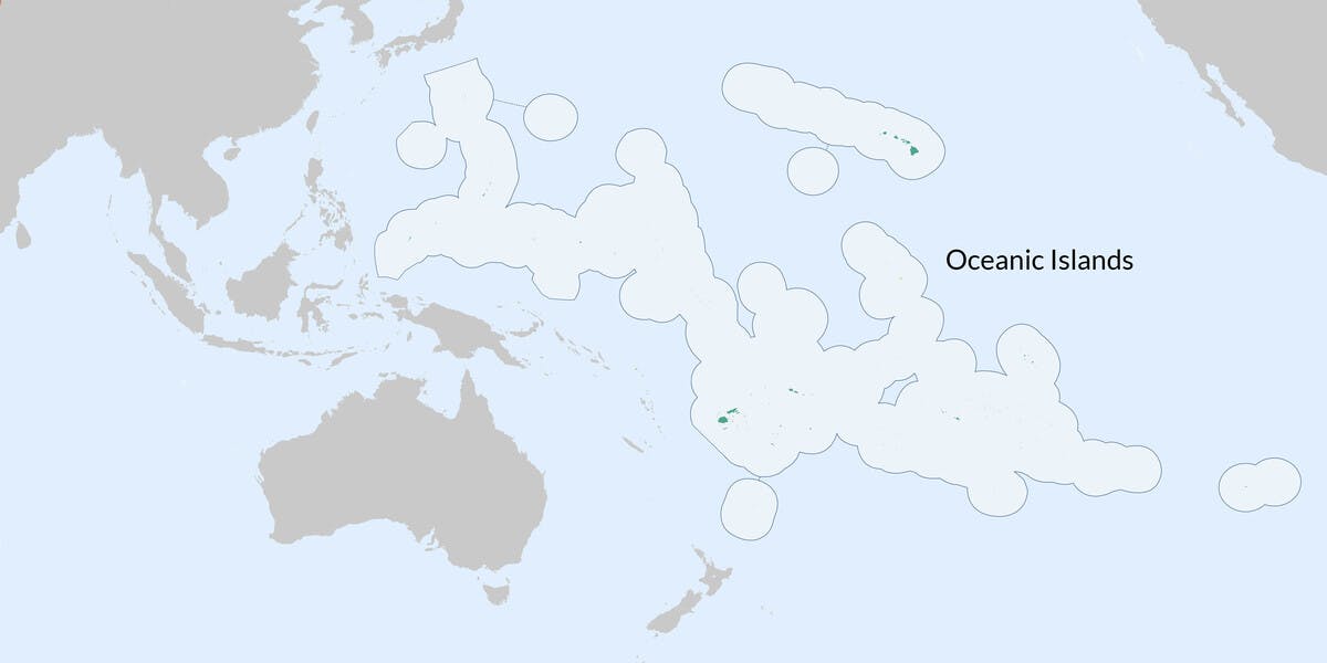 Oceania | Realm & Subrealm | One Earth